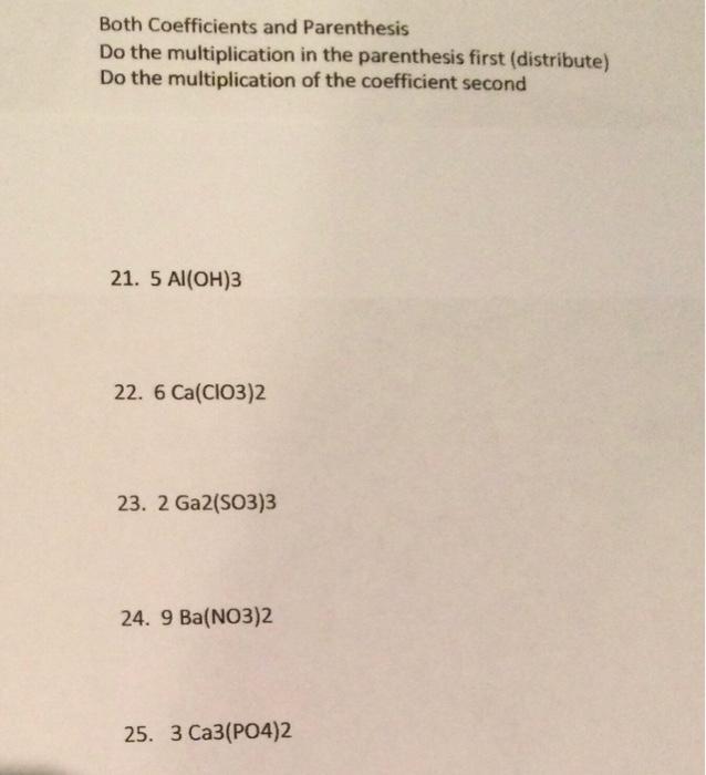 Solved Both Coefficients and Parenthesis Do the | Chegg.com