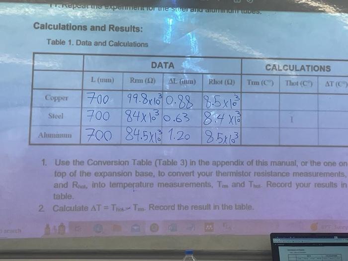 THERMAL EXPANSION EXPERIMENT Introduction: Aim of | Chegg.com