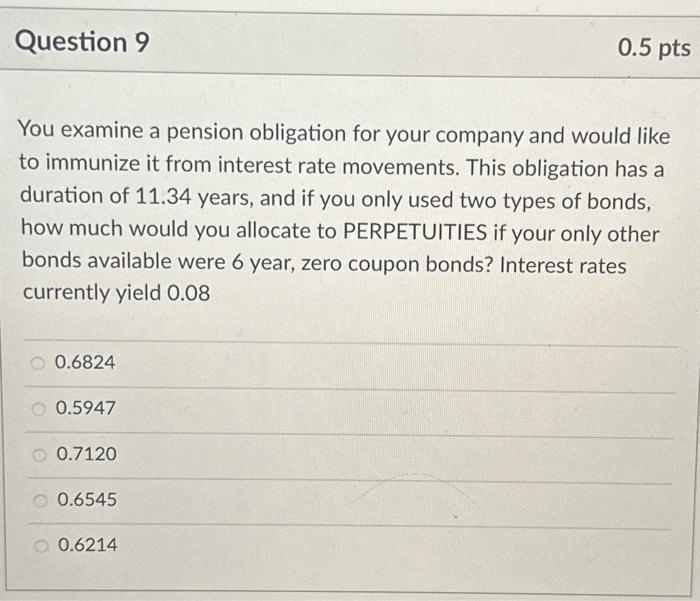 Solved You examine a pension obligation for your company and | Chegg.com