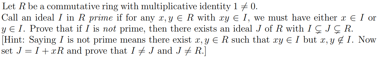 Solved Let R ﻿be a commutative ring with multiplicative | Chegg.com