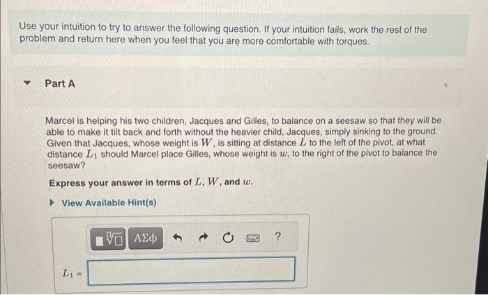 Solved Learning Goal: To make the connection between | Chegg.com