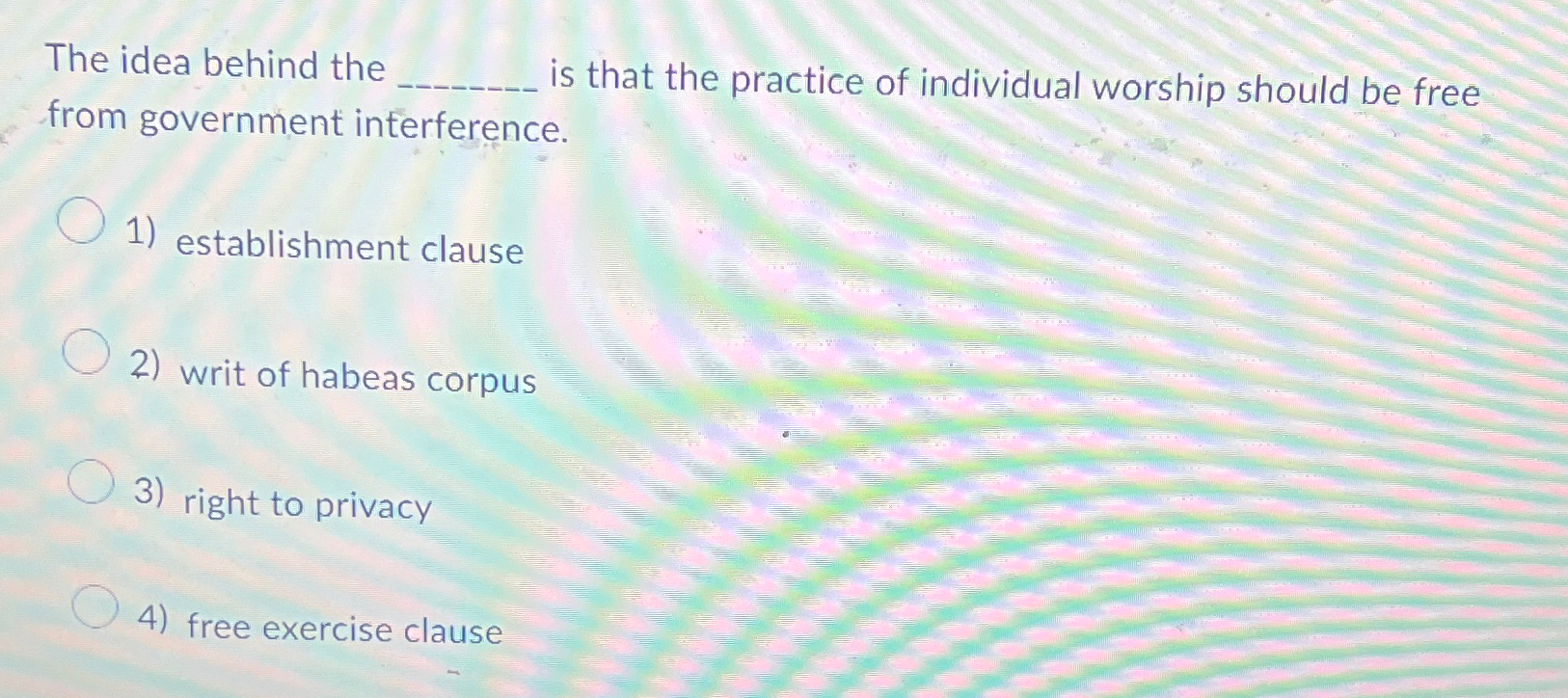 Solved The idea behind the is that the practice of | Chegg.com