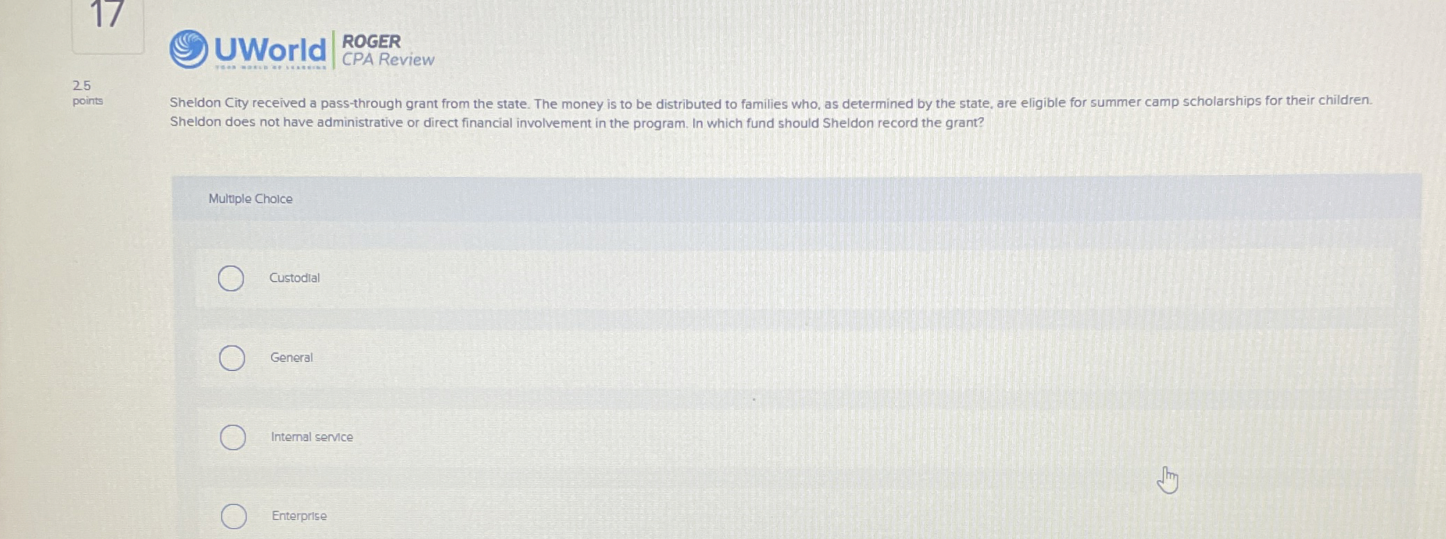 Solved Sheldon does not have administrative or direct | Chegg.com