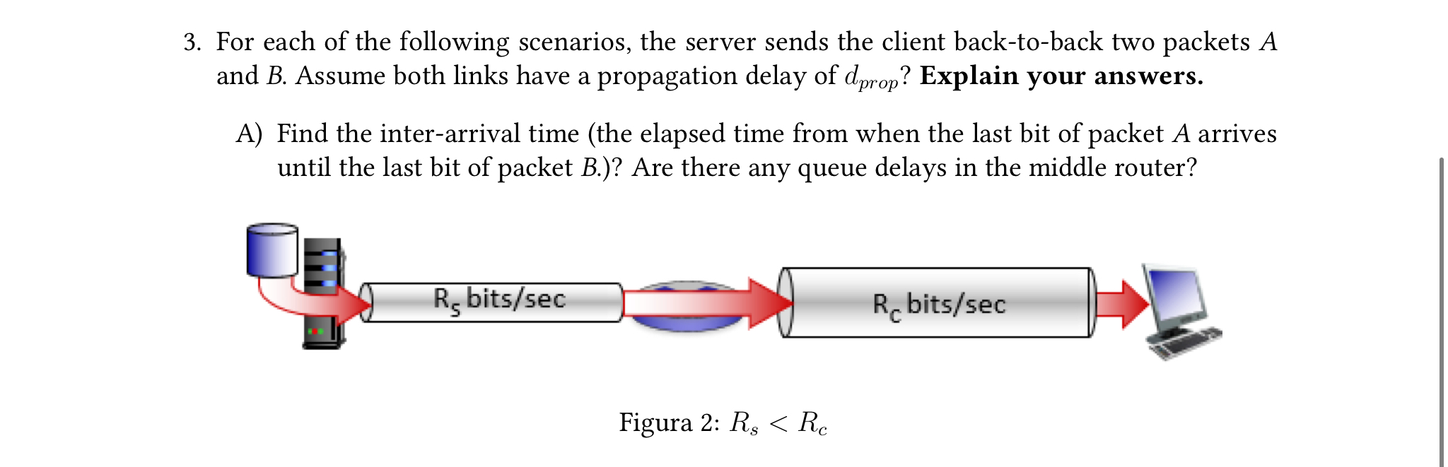 Solved For each of the following scenarios, the server sends | Chegg.com