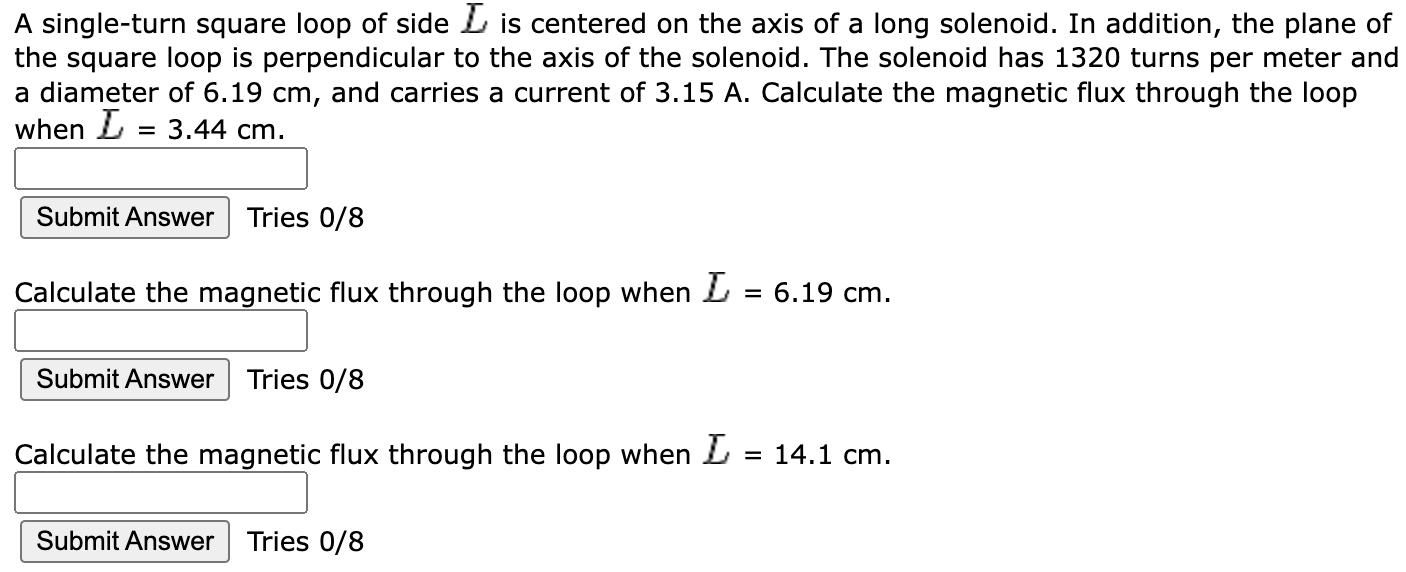 Solved A single-turn square loop of side L ﻿is centered on | Chegg.com