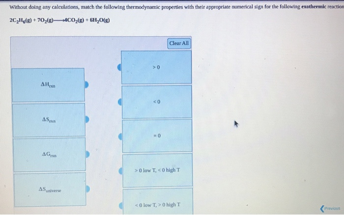 Solved Without doing any calculations, match the following | Chegg.com