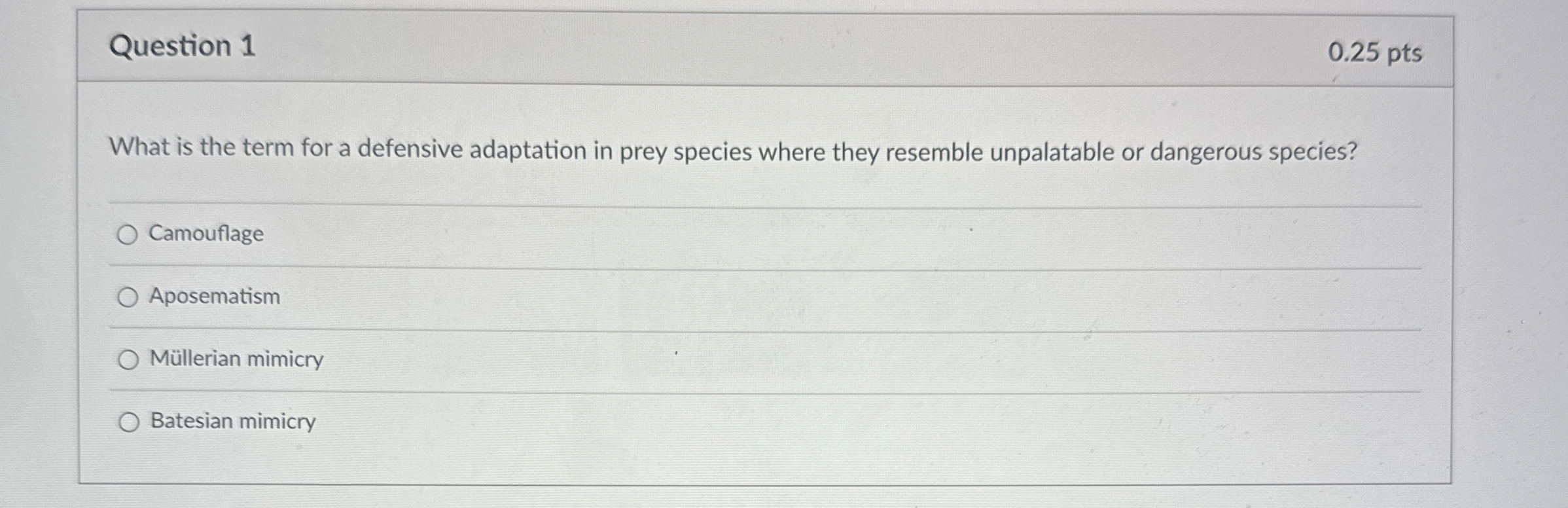 Solved Question 10.25 ﻿ptsWhat is the term for a defensive | Chegg.com