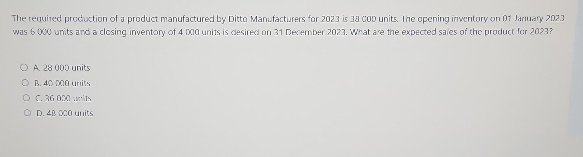 Solved The required production of a product manufactured by | Chegg.com