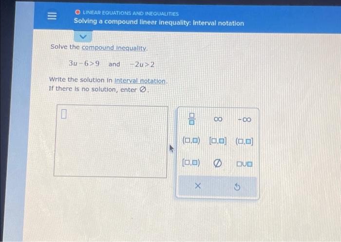Solved = O LINEAR EQUATIONS AND INEQUALITIES Solving a | Chegg.com