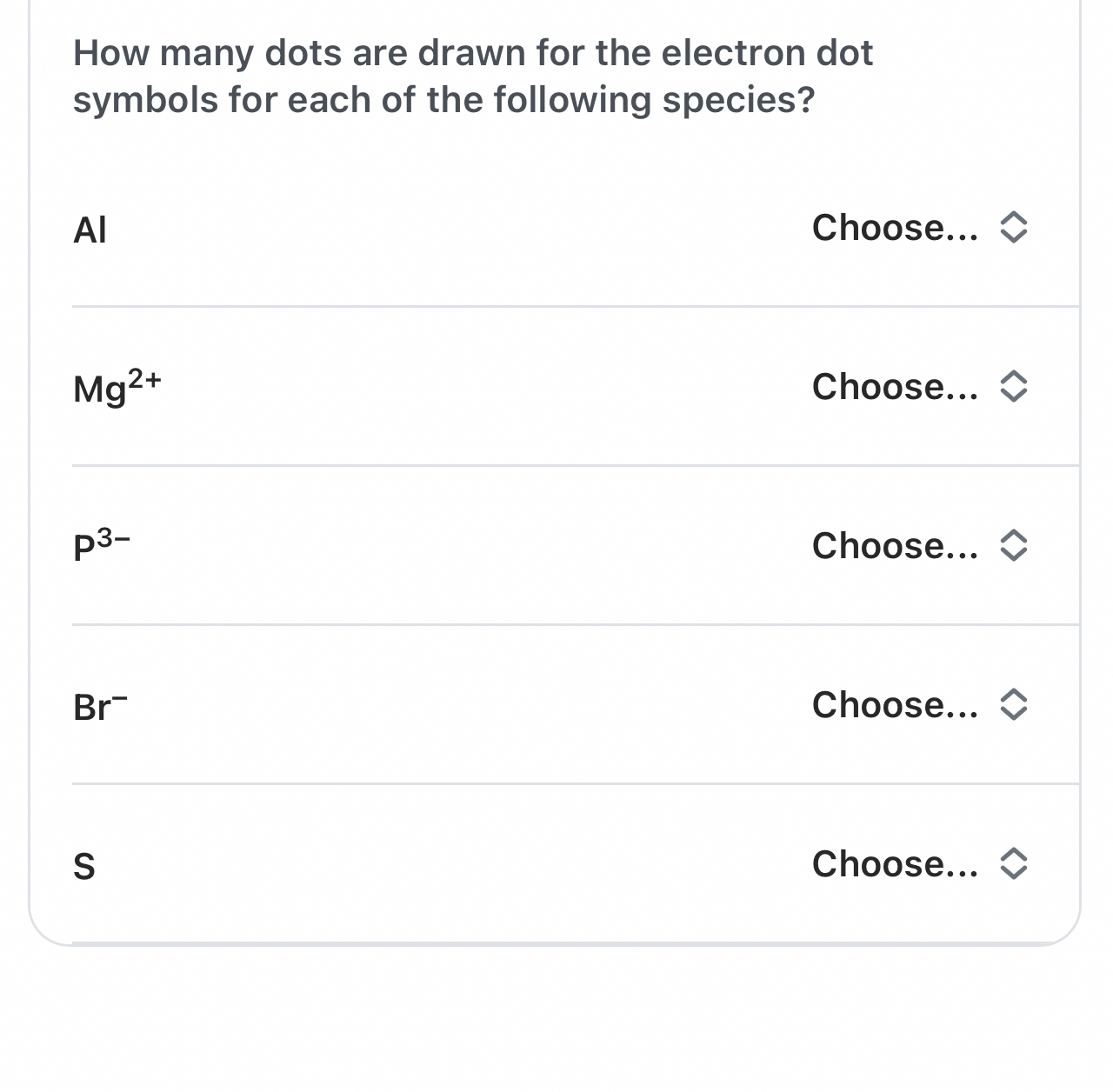Solved How many dots are drawn for the electron dot symbols | Chegg.com