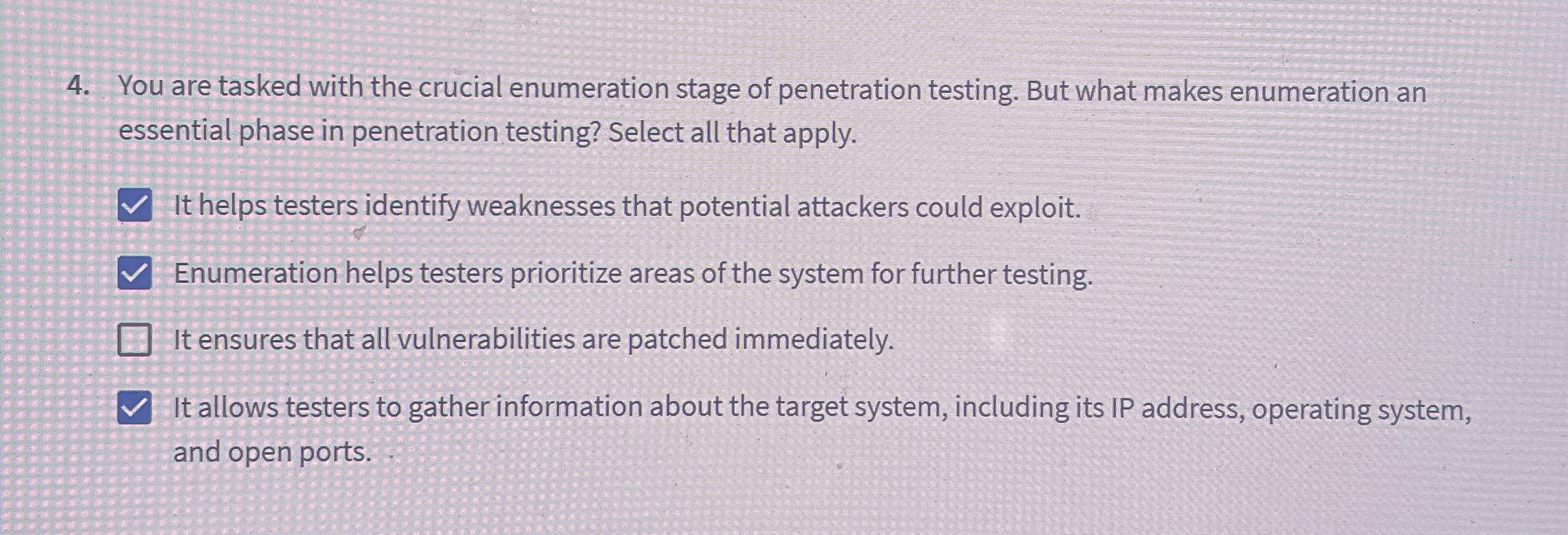 Solved You are tasked with the crucial enumeration stage of | Chegg.com