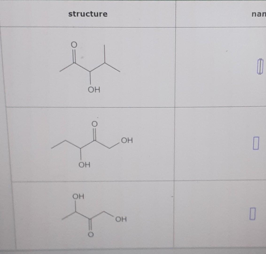 Solved structure nan | Chegg.com