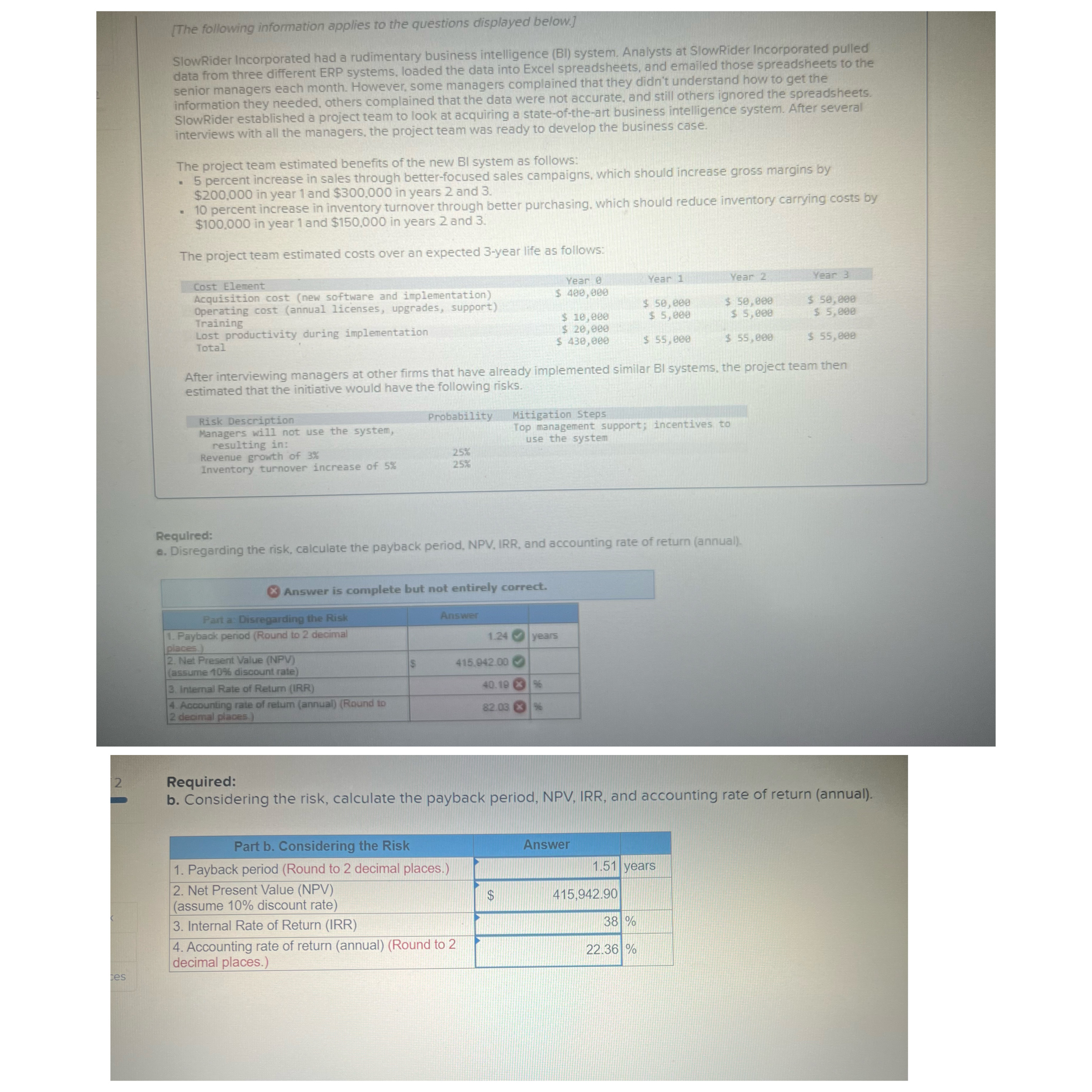 Solved calculate Payback period, NPV, IRR, and accounting | Chegg.com Solved calculate Payback period, NPV, IRR, and accounting | Chegg.com