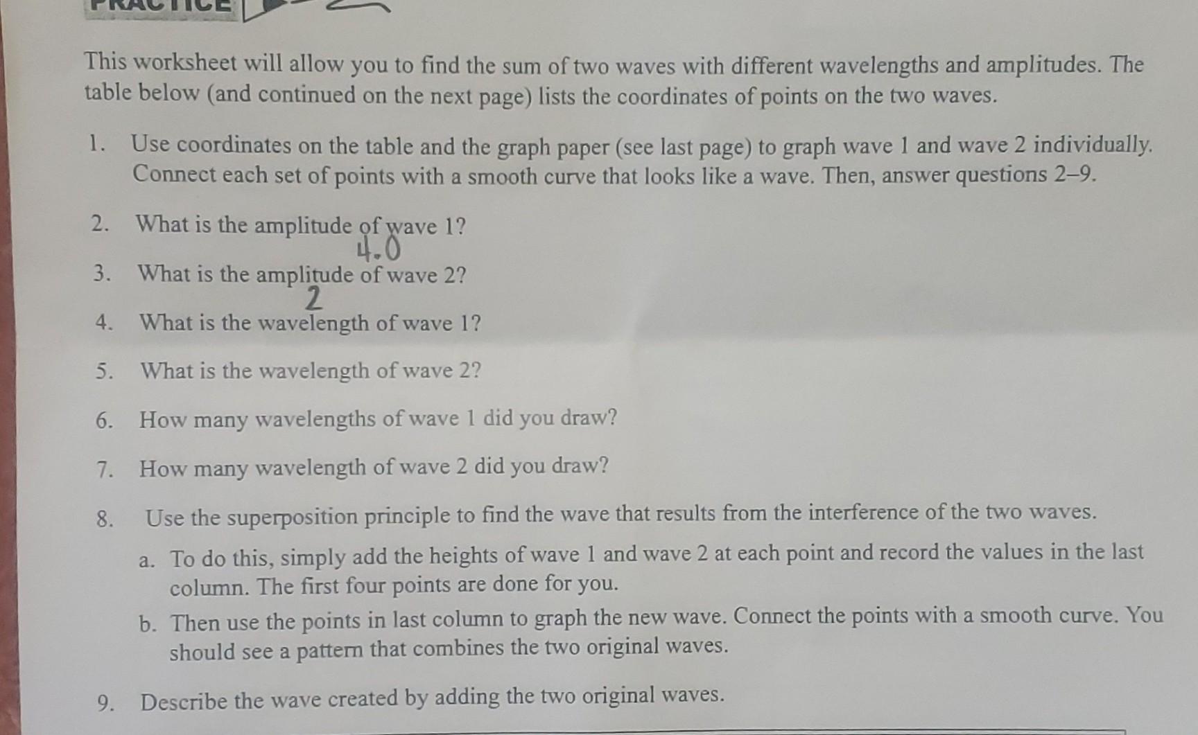 Solved This worksheet will allow you to find the sum of two | Chegg.com