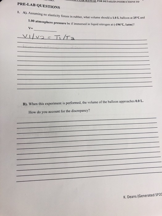 Solved LABMANUAL FOR DETAILED INSTRUCTIONS TO PRE-LAB | Chegg.com