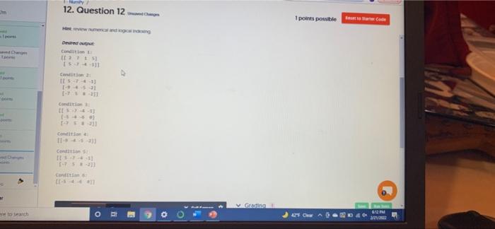 Solved 1. Generate a 5x4 array of integers ranging from 0 to | Chegg.com