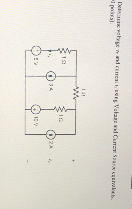 Solved Determine voltage Vx and current ix using Voltage and | Chegg.com