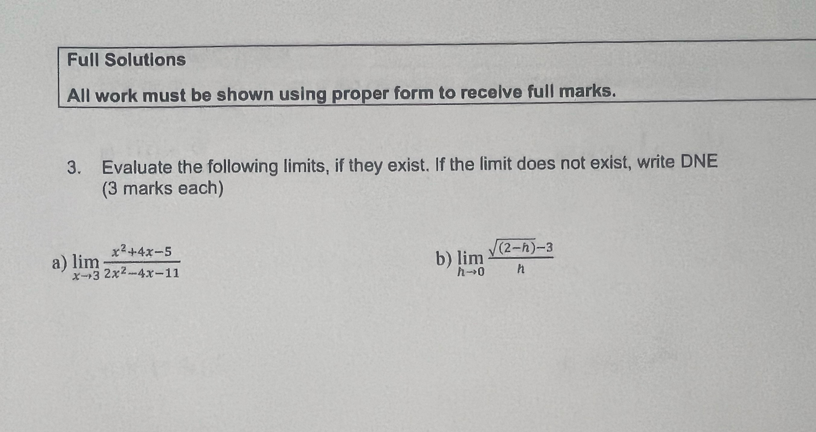 Solved Full SolutionsAll work must be shown using proper | Chegg.com