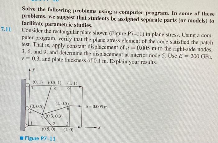 Solved Solve the following problems using a computer | Chegg.com