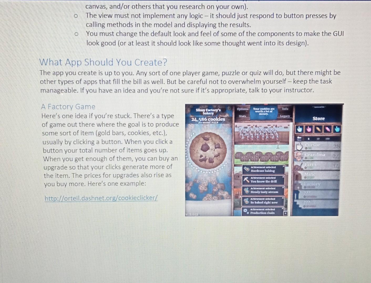 Solved his assignment is about using GUI components to | Chegg.com