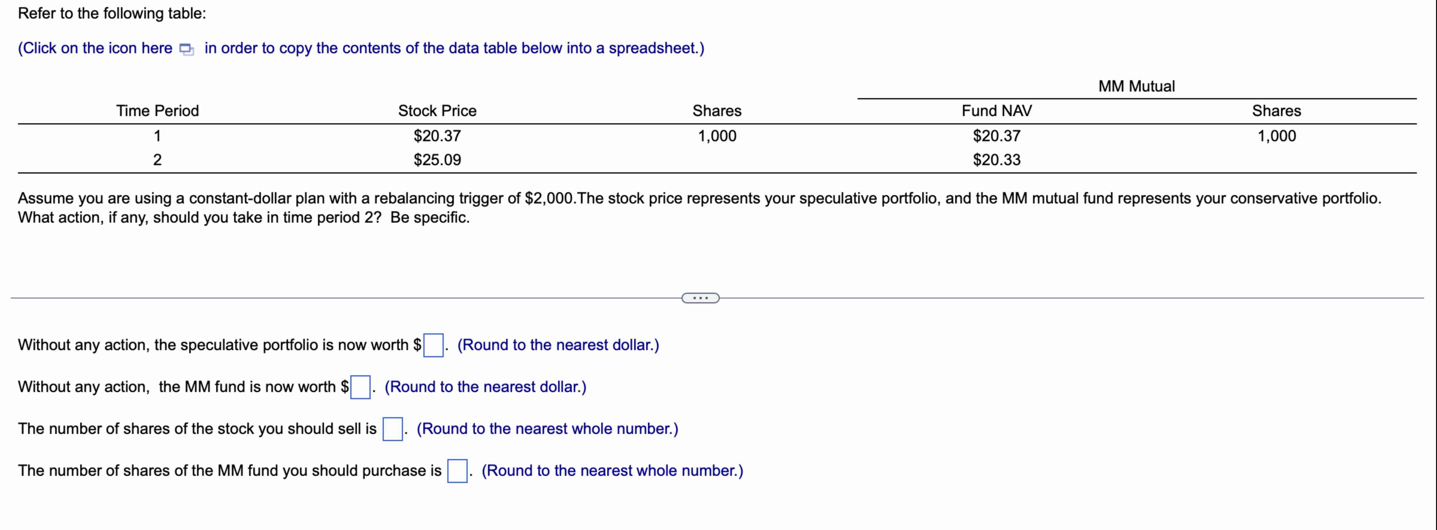 Solved Refer to the following table:(Click on the icon here | Chegg.com