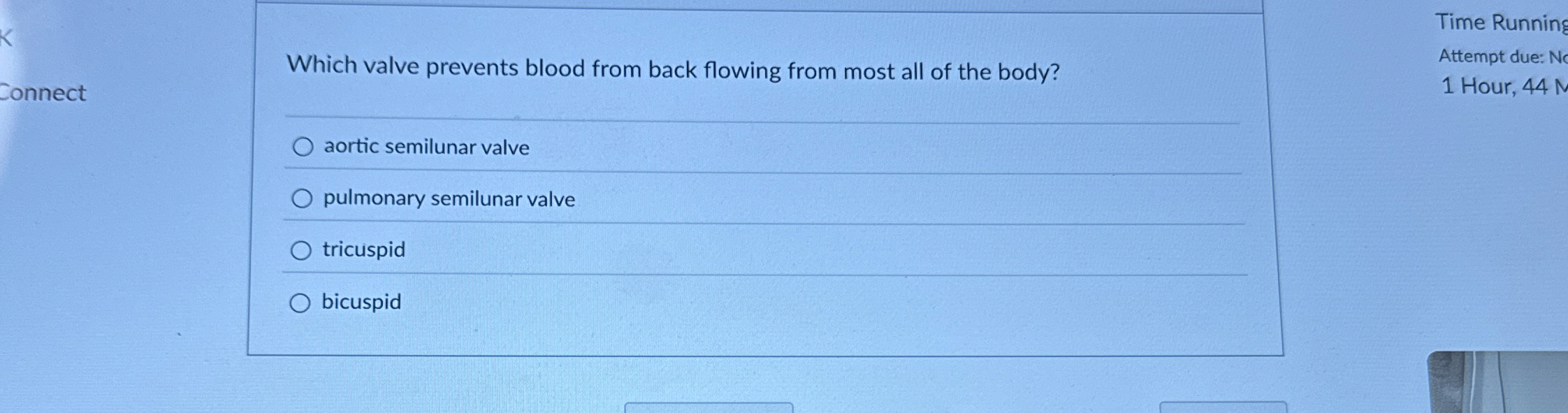 Solved Which valve prevents blood from back flowing from | Chegg.com
