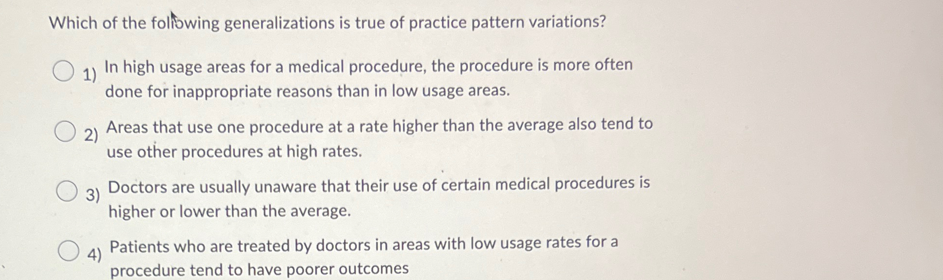 Solved Which of the foliowing generalizations is true of | Chegg.com