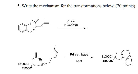 Solved Write the mechanism for the transformations below. | Chegg.com