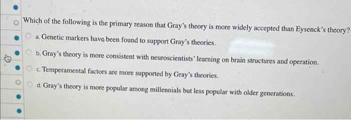 Solved which of the following is the primary reason that | Chegg.com