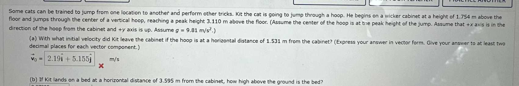 Solved Some cats can be trained to jump from one location to | Chegg.com