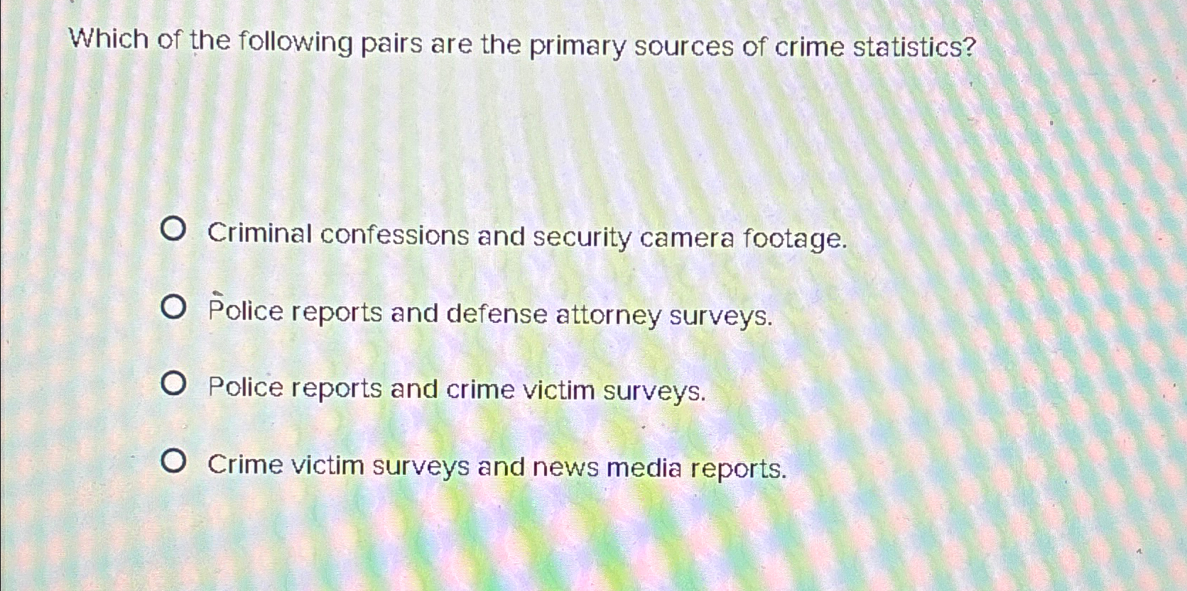 Solved Which of the following pairs are the primary sources | Chegg.com