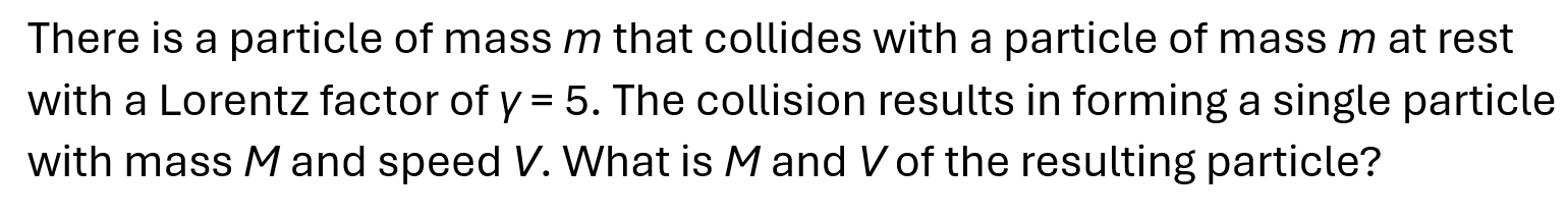 Solved There is a particle of mass m ﻿that collides with a | Chegg.com