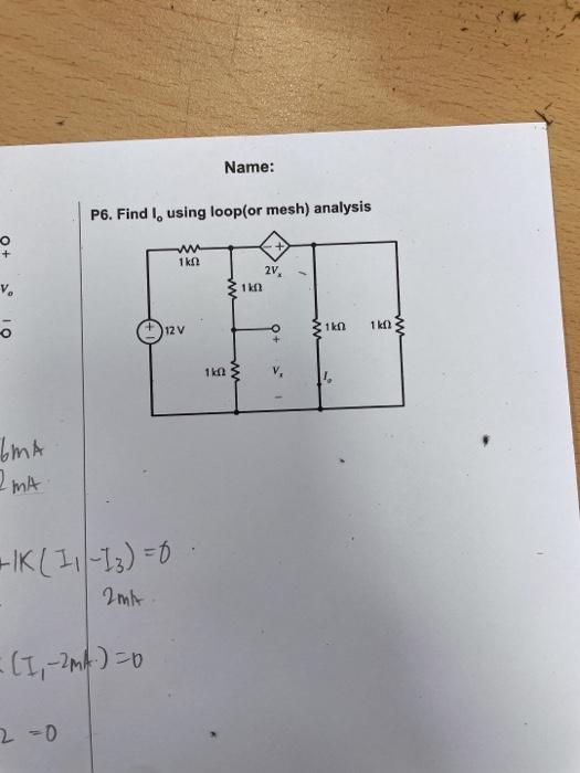 Solved P4. Find V0 using nodal analysis | Chegg.com