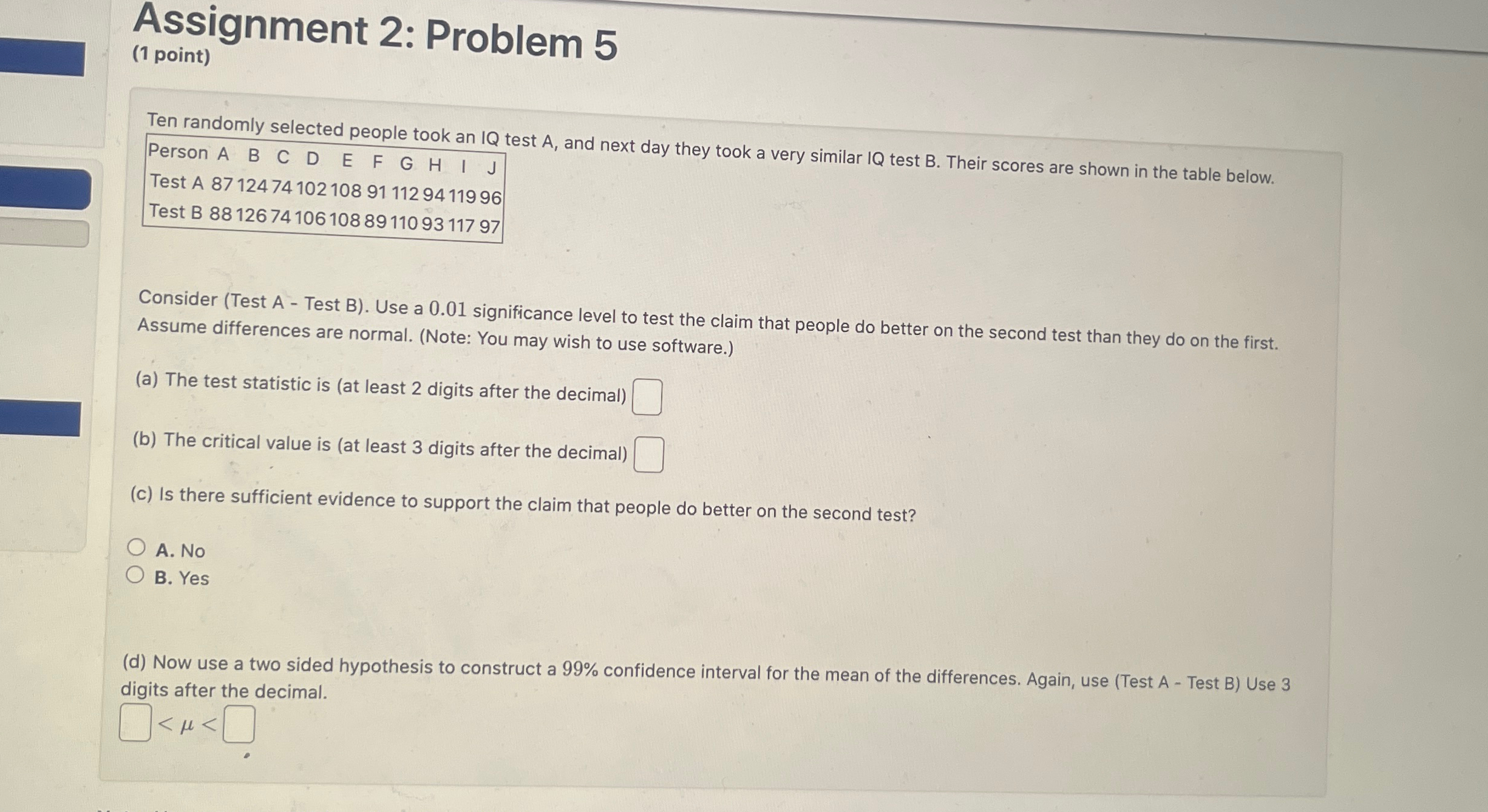 Solved Assignment 2 Problem 51 ﻿pointten Randomly 