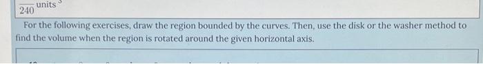 Solved For the following exercises, draw the region bounded | Chegg.com
