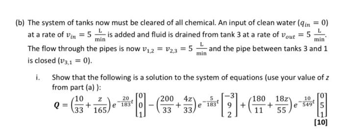 Solved A system consisting of three tanks, shown in Figure | Chegg.com