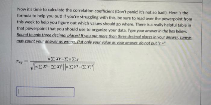 Solved Now it's time to calculate the correlation | Chegg.com