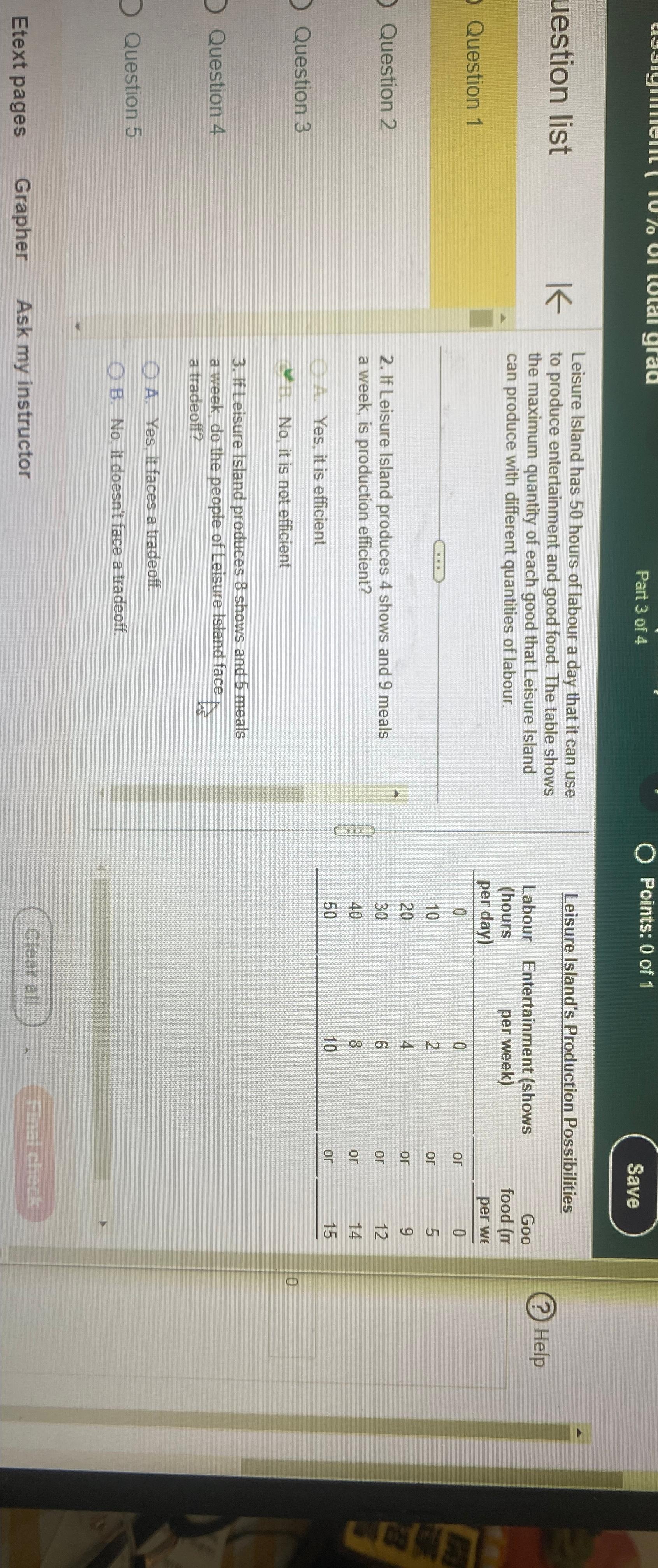 Solved Part 3 ﻿of 4Points: 0 ﻿of 1Saveuestion listQuestion | Chegg.com