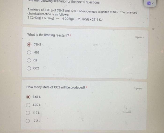 [Solved]: A mixture of ( 5.00 mathrm{~g} ) of ( mathrm