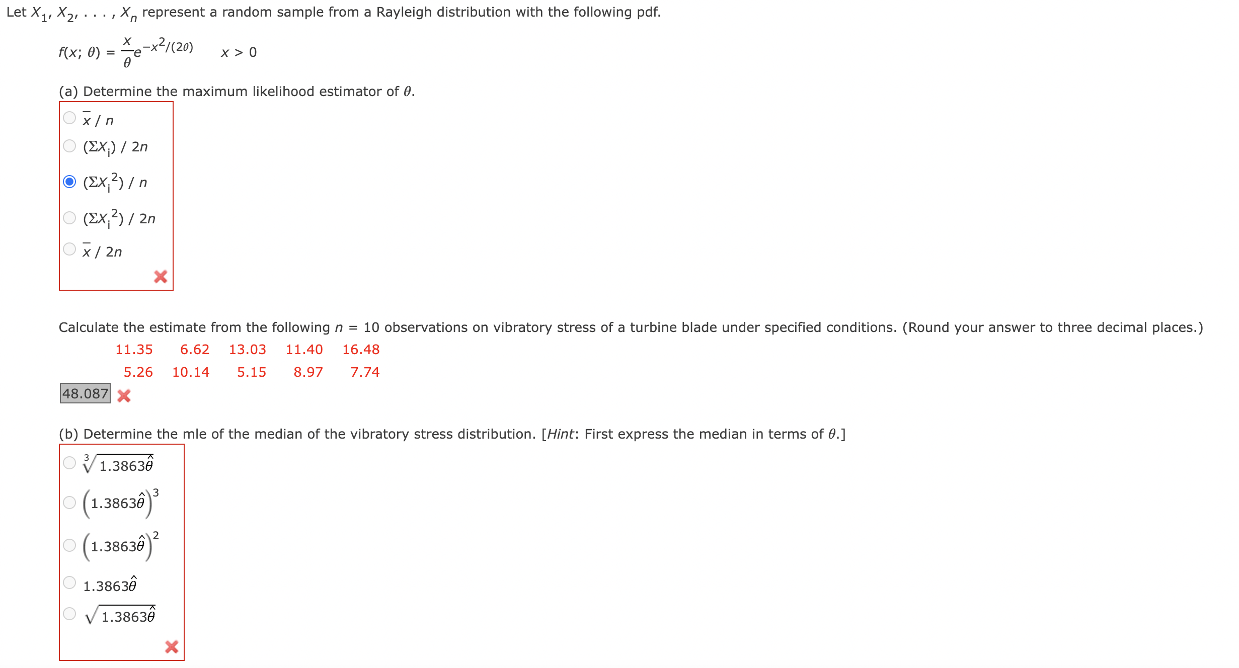 Solved Let x1,x2,dots,xn ﻿represent a random sample from a | Chegg.com