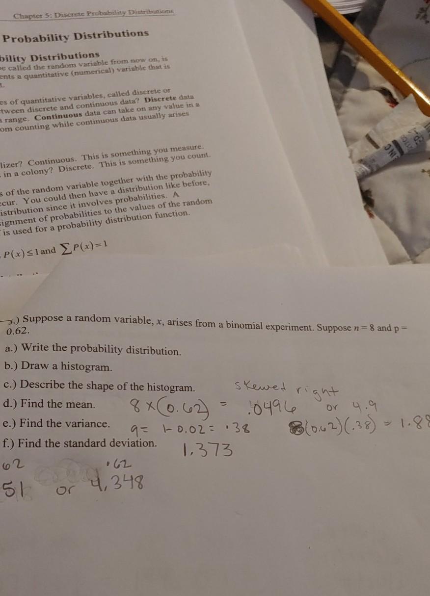Solved Chapter 5: Discrete Probability Distributions | Chegg.com