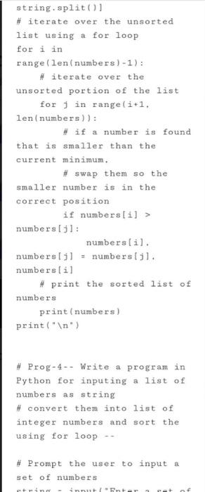 Solved H Prog-3-- A program in Python for inputing a 1 ist | Chegg.com