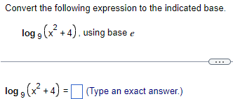 Solved Convert the following expression to the indicated | Chegg.com