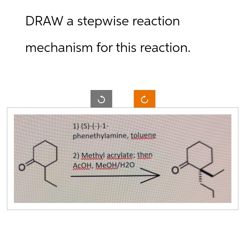 DRAW a stepwise reaction mechanism for this | Chegg.com