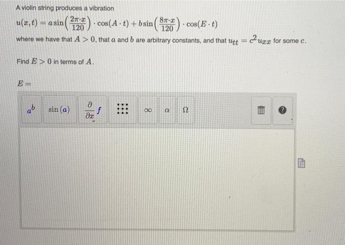 Solved A violin string produces a vibration | Chegg.com