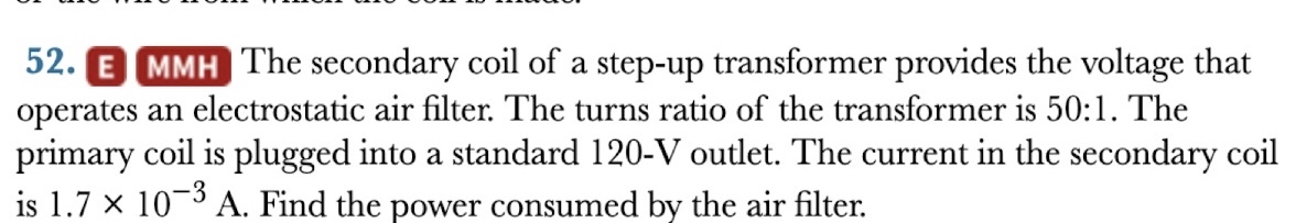 Solved The secondary coil of a step-up transformer provides | Chegg.com