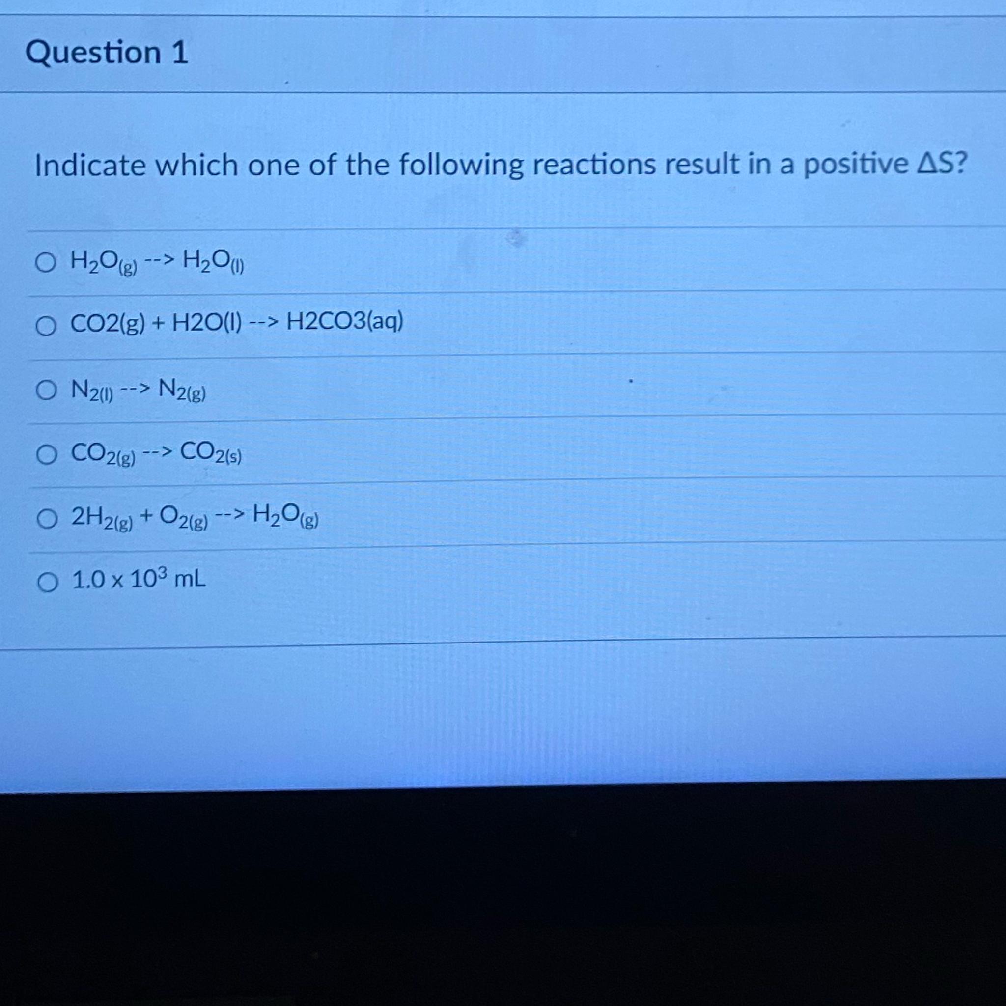 Solved Indicate which one of the following reactions result | Chegg.com