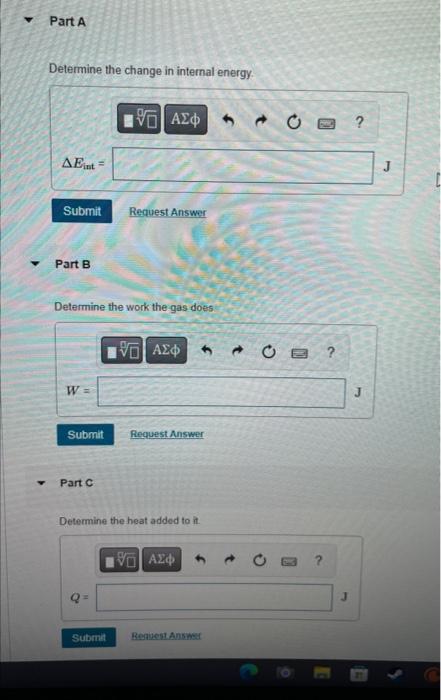 Solved A 1.00 mole sample of N2 gas at 0∘C is heated to | Chegg.com