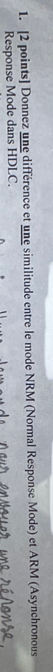 Solved [2 ﻿points] ﻿Donnez une différence et une similitude | Chegg.com