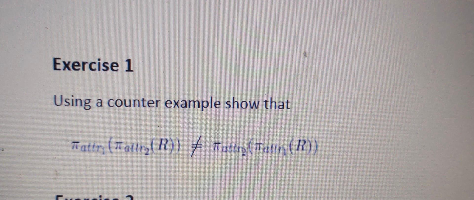 Solved Using a counter example show that | Chegg.com